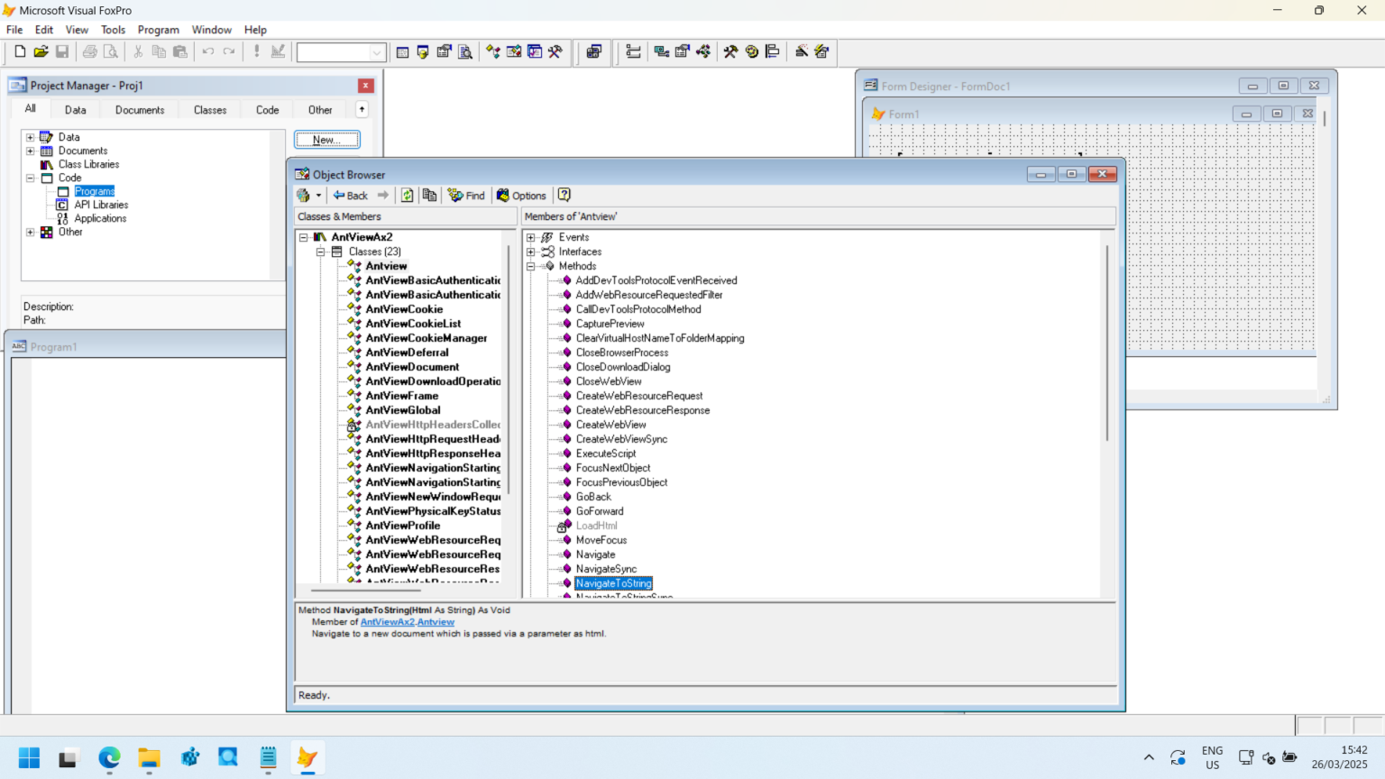AntView – The MS Edge WebView2 ActiveX control